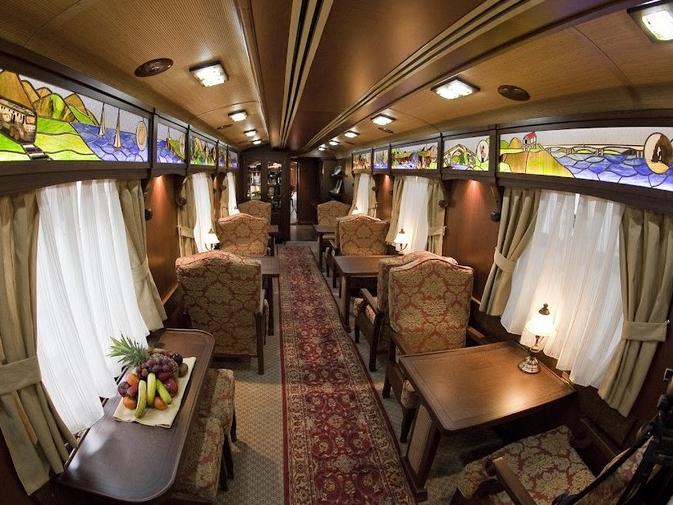 El Transcantabrico (luxury train in northern Spain)